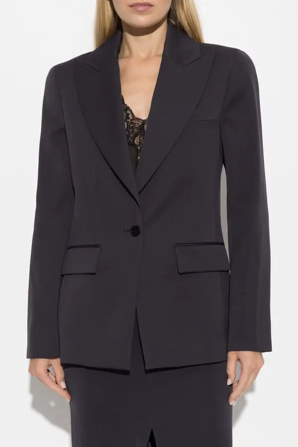 Balmain Wool Blazer With Single Vent