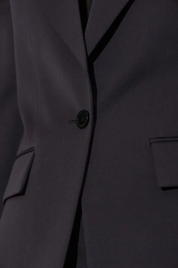 Balmain Wool Blazer With Single Vent