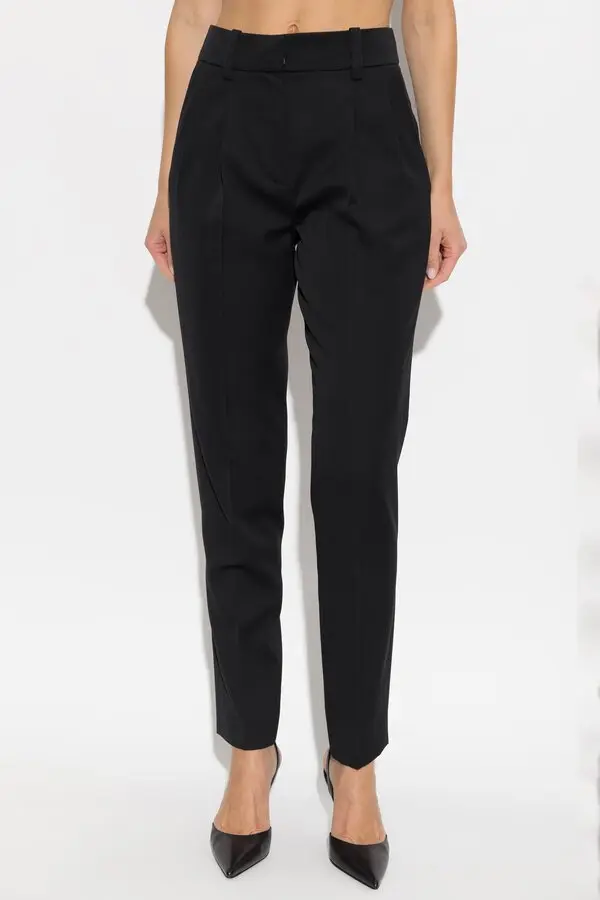 Balmain Wool Pleated Trousers