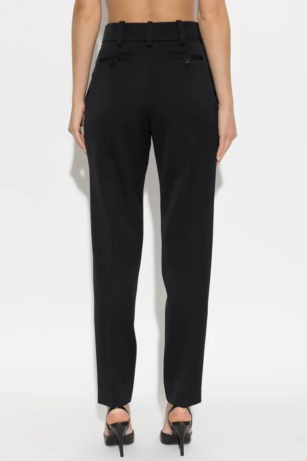 Balmain Wool Pleated Trousers