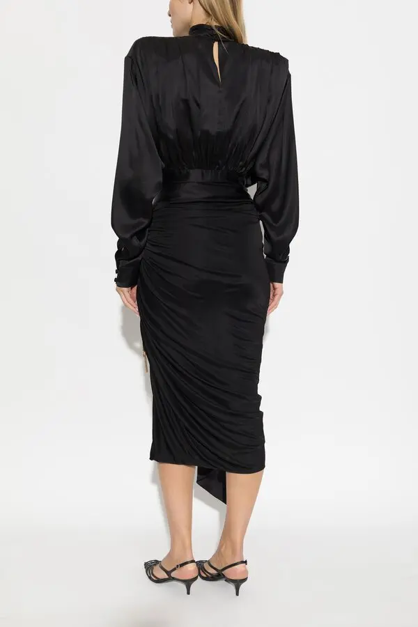Balmain Silk Shirt With Asymmetric Cut