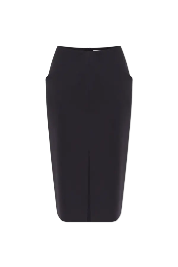 Balmain Wool Pleated Skirt