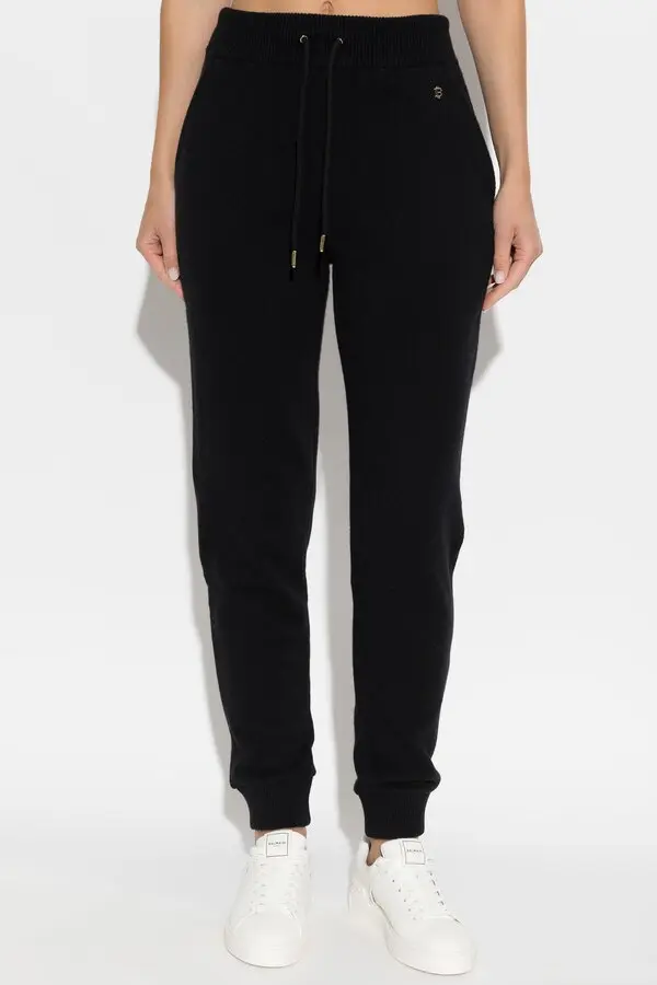 Balmain Wool Pants With Sewn-in Logo