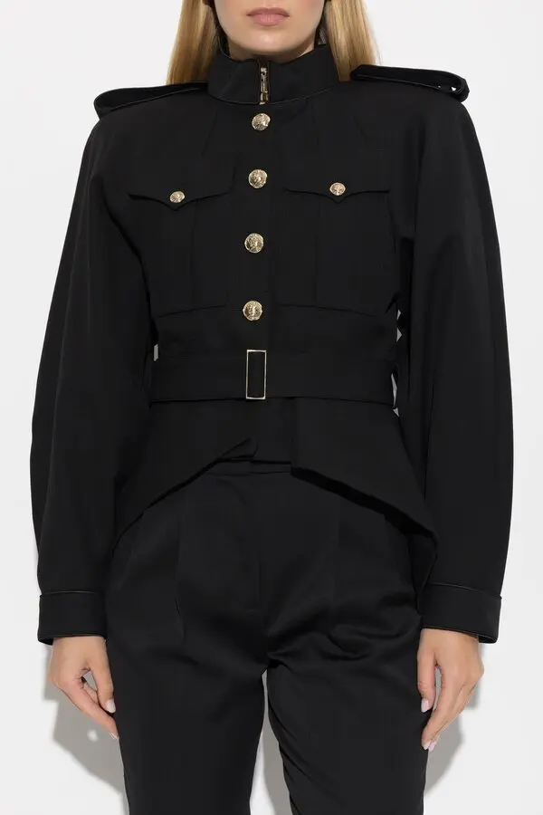 Balmain Wool Jacket With Belt