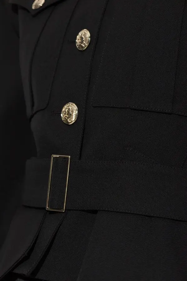 Balmain Wool Jacket With Belt