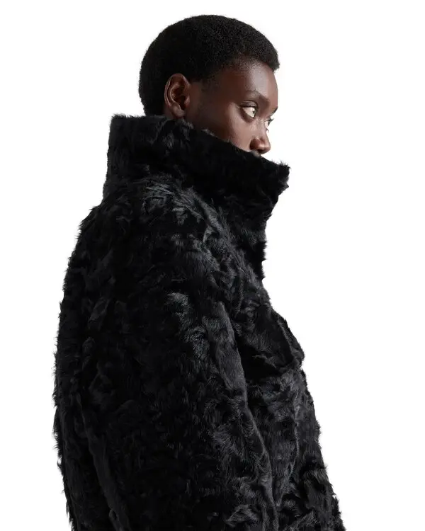 Prada Shearling Caban Jacket