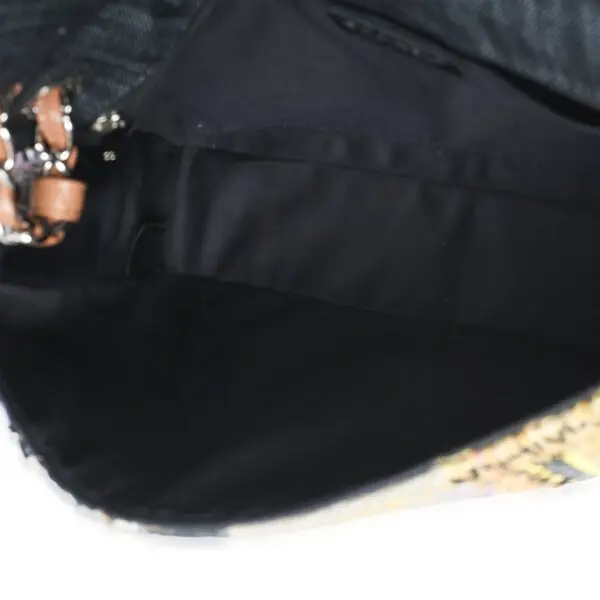 Chanel Denim Tweed Patchwork Jumbo Single Flap Bag