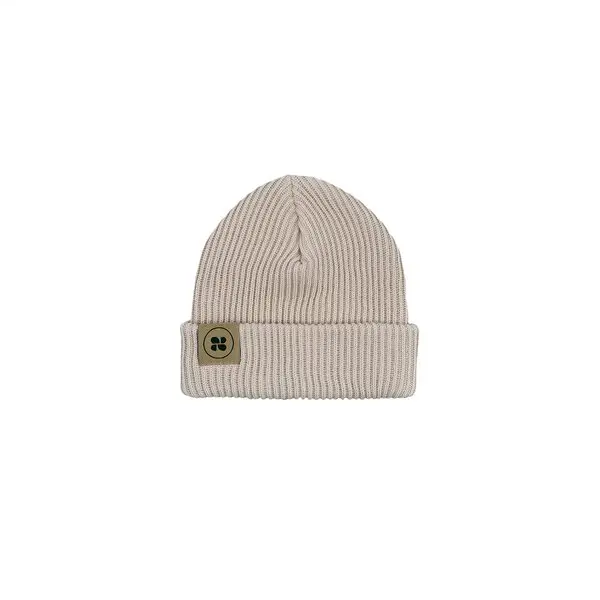 NEW ORCHARD Ribbed Vegan Beanie - Beige