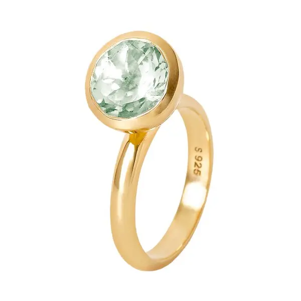 NEOLA DESIGN Ring Green Amethyst Gemstone Amis