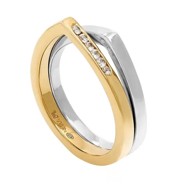 NEOLA DESIGN Cara And Sterling Silver Pave Ring - Gold