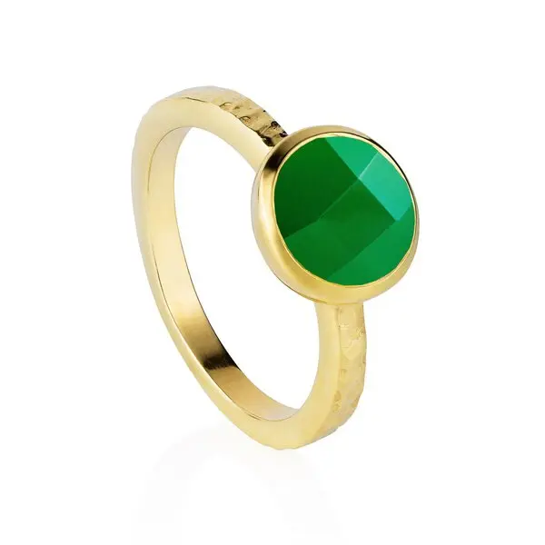NEOLA DESIGN Estella Ring Green Onyx - Gold