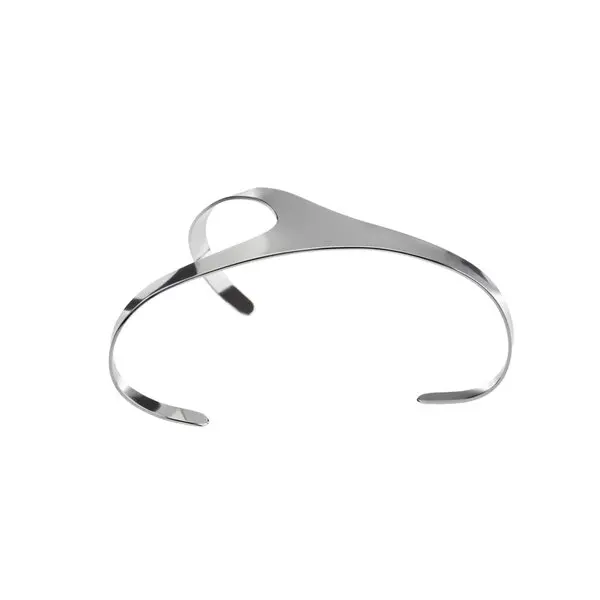 HOTA HOTA JEWELLERY Seduction Palm Cuff – High Polish – Left - Silver