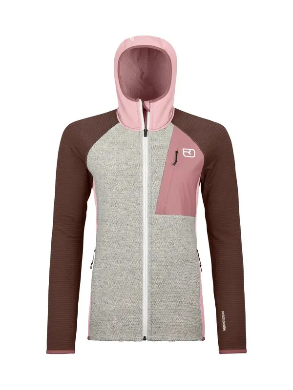 ORTOVOX Fleece Gp Classic Knit Hoody - Pink