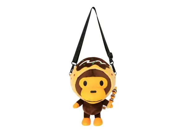 A BATHING APE Baby Milo Takoyaki Cross Body Bag - Brown