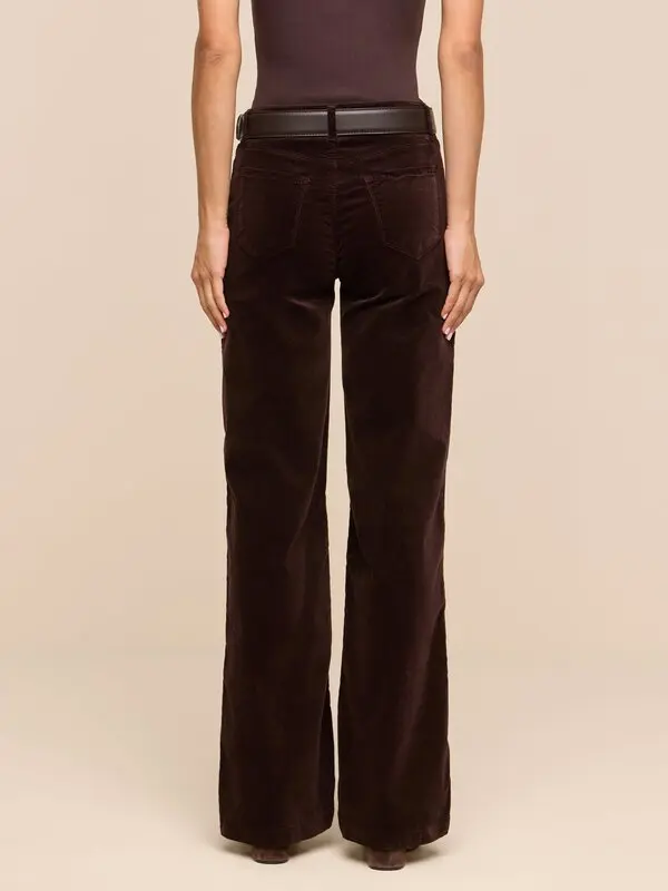 L'Agence Scottie Velvet Wide-leg Jean