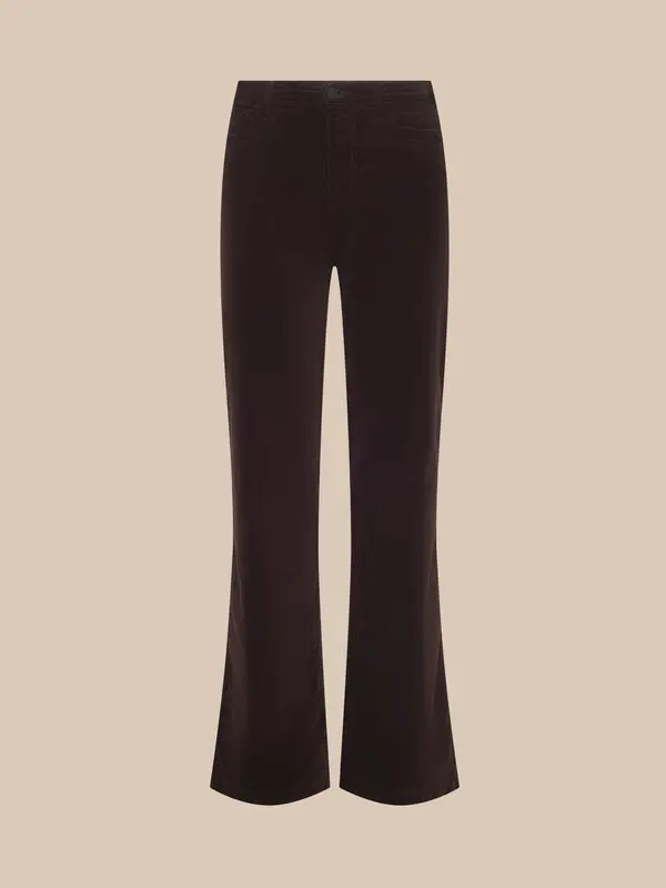 L'Agence Scottie Velvet Wide-leg Jean