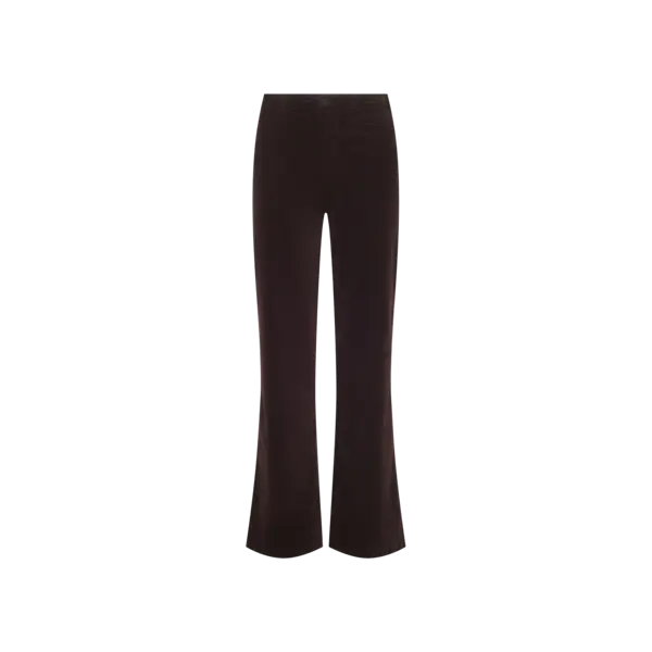 L'Agence Scottie Velvet Wide-leg Jean - Dark Java