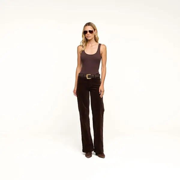 L'Agence Scottie Velvet Jeans - Dark Java