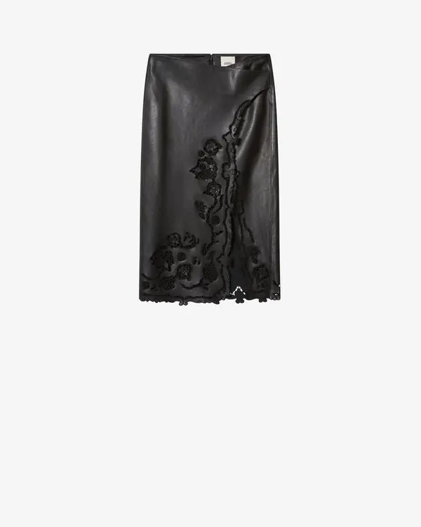 Isabel Marant Étoile Fulsa Leather Skirt - Black