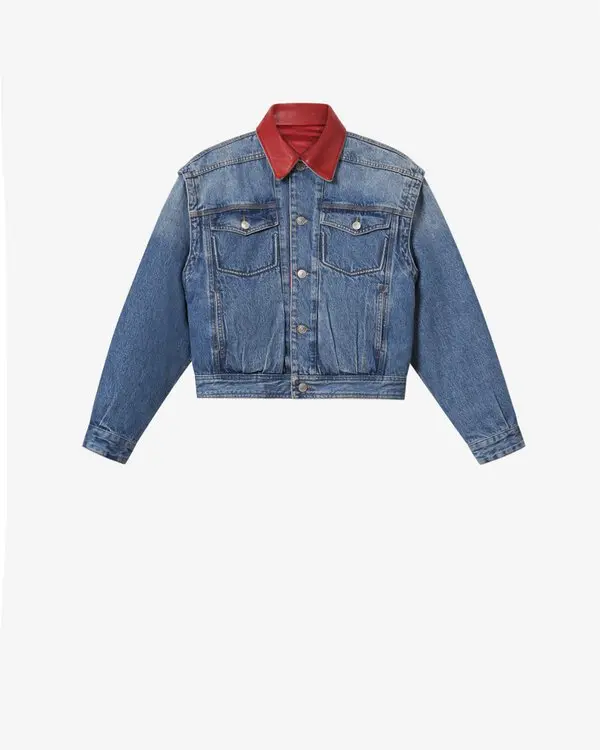 Isabel Marant Étoile Devyn Quilted Denim Jacket - Blue