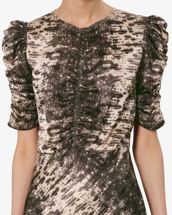 Isabel Marant Étoile Lemila Silk Python Print Knee-length Dress