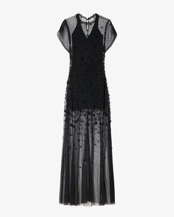 Isabel Marant Étoile Otalia Lace Dress - Black