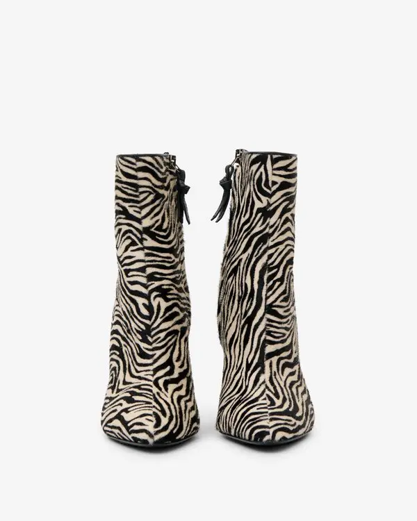 Isabel Marant Étoile Jany Low Ankle Boots - Zebra