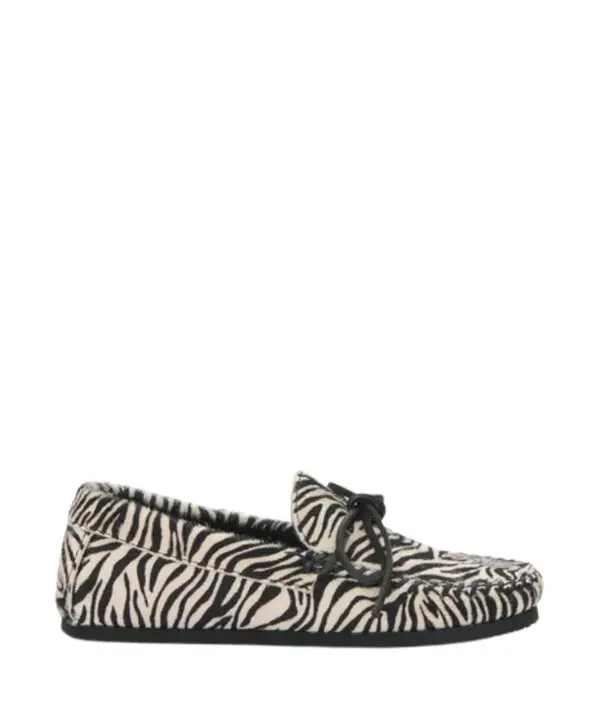Isabel Marant Étoile Print Pony-effect Leather Loafers - Zebra