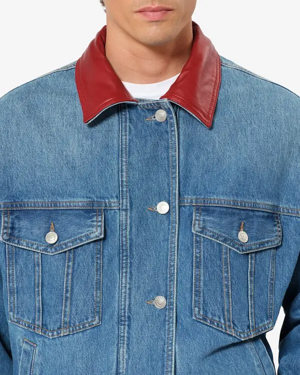 Isabel Marant Étoile Johan Denim And Faux Fur Jacket