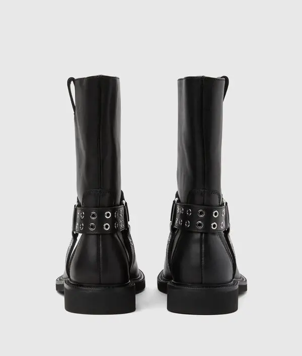 Karl Lagerfeld Sadie Studded Harness Boots