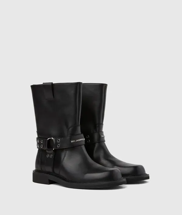 Karl Lagerfeld Sadie Studded Harness Boots