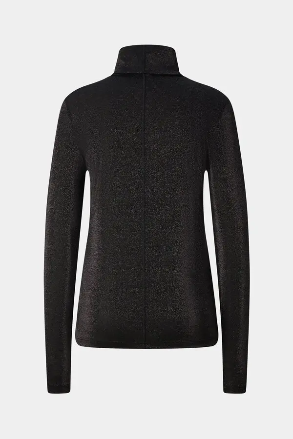 Bogner Silva Long-sleeve Turtleneck Top - Black