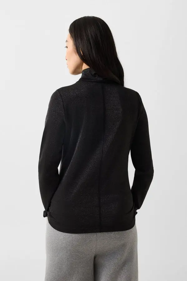 Bogner Silva Long-sleeve Turtleneck Top - Black