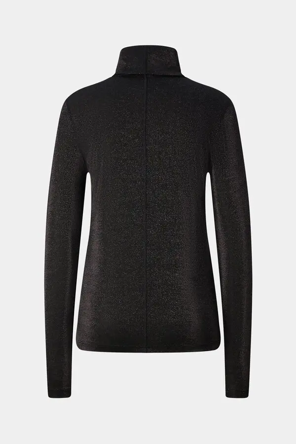 Bogner Silva Long-sleeve Turtleneck Top - Black