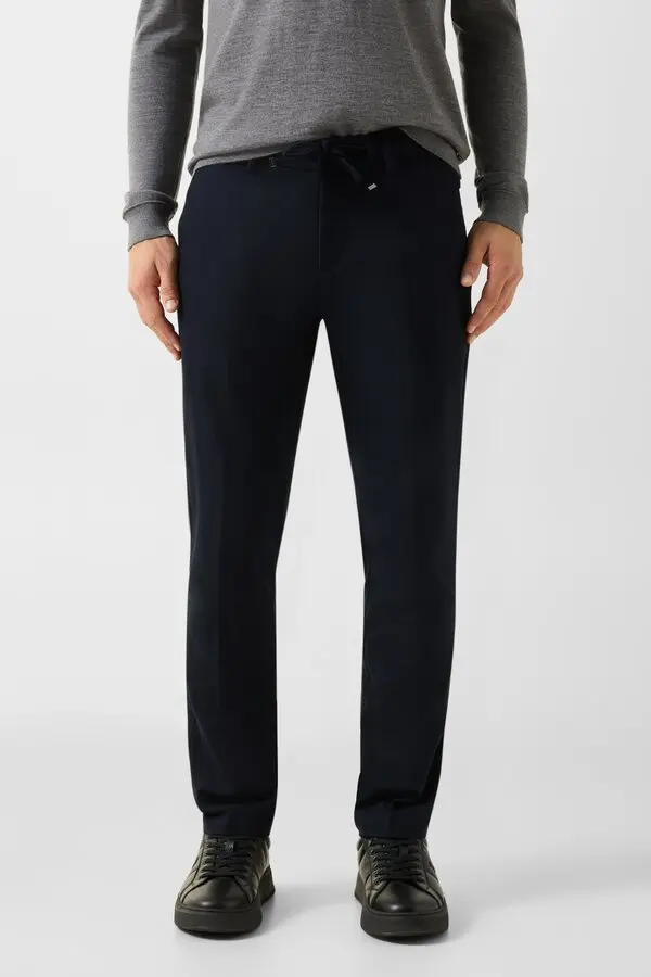 Bogner Riley Business Wool Mix Pants - Navy
