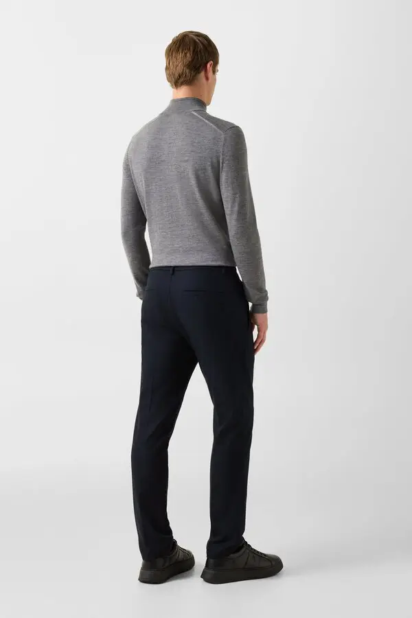Bogner Riley Business Wool Mix Pants - Navy
