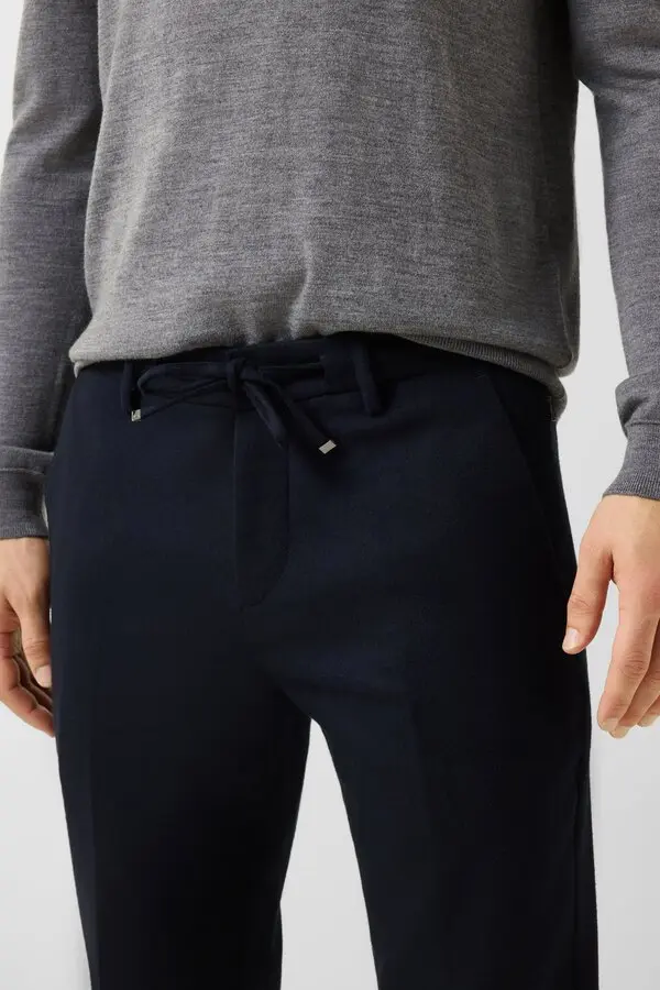 Bogner Riley Business Wool Mix Pants - Navy