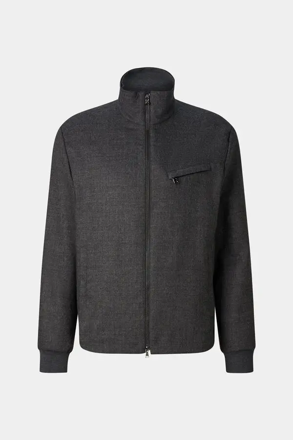 Bogner Milan Virgin Wool Blend Zip-up Jacket