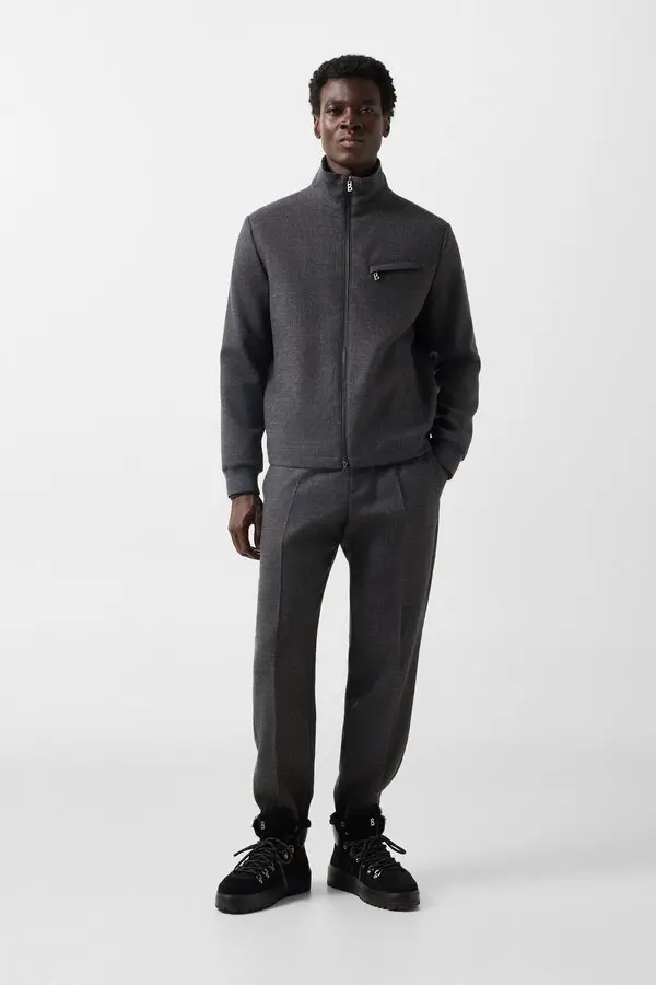 Bogner Milan Virgin Wool Blend Zip-up Jacket
