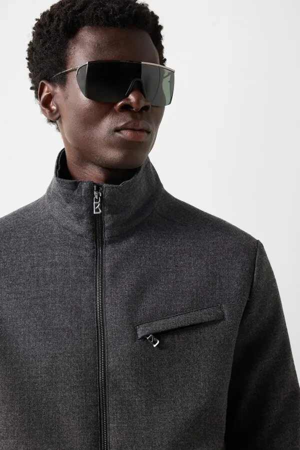 Bogner Milan Virgin Wool Blend Zip-up Jacket