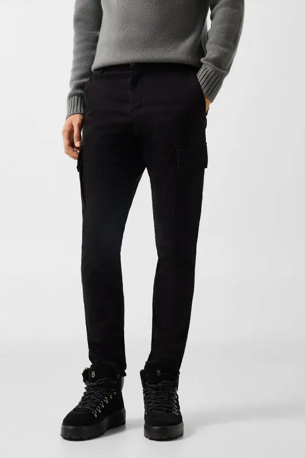 Bogner Bruno Cargo Pants With Subtle Logo Details - Black