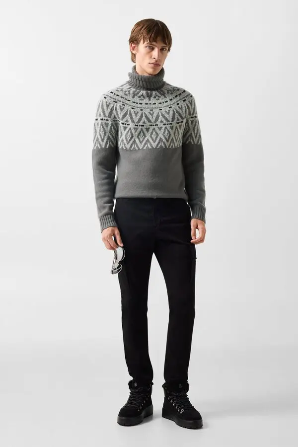 Bogner Bruno Cargo Pants With Subtle Logo Details - Black