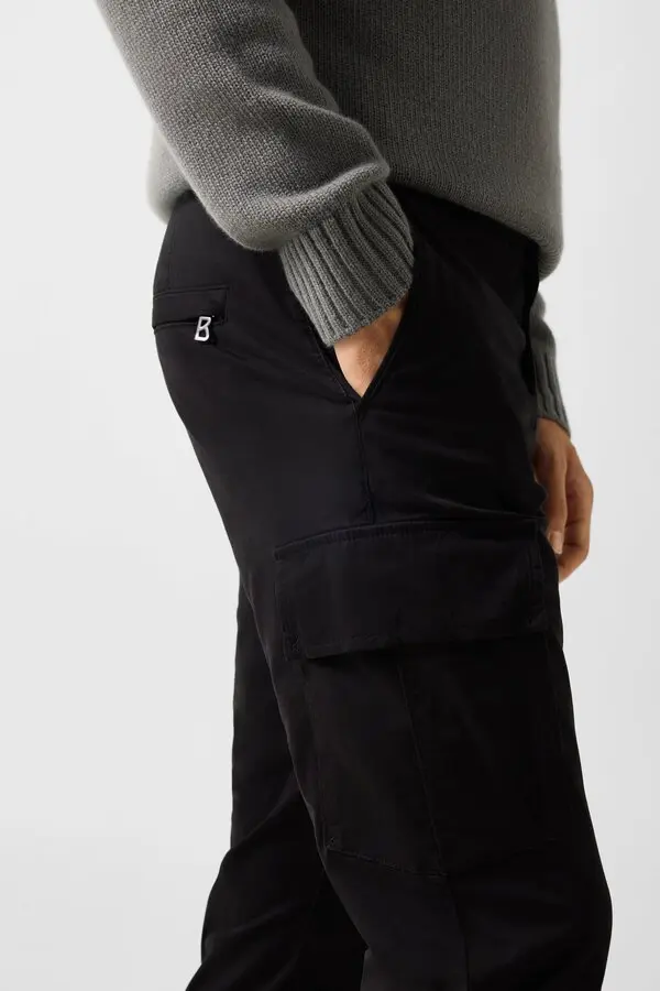 Bogner Bruno Cargo Pants With Subtle Logo Details - Black