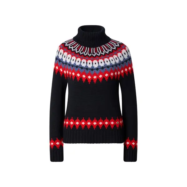 Bogner Ingrid Cashmere Norwegian Pullover - Navy/red/blue