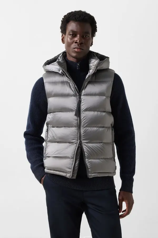 Bogner Quilted Down Vest - Gray