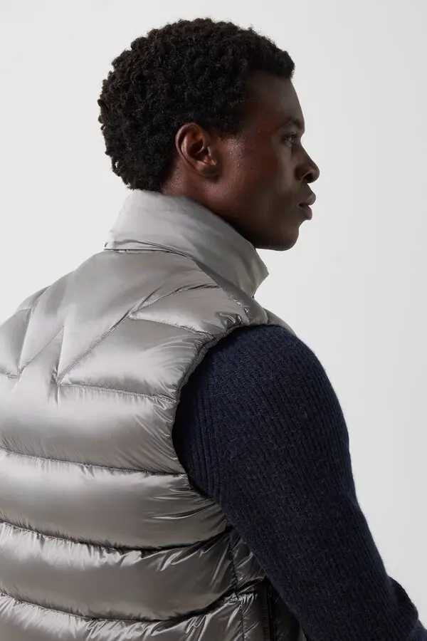Bogner Quilted Down Vest - Gray