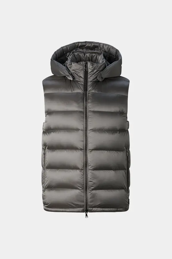 Bogner Quilted Down Vest - Gray