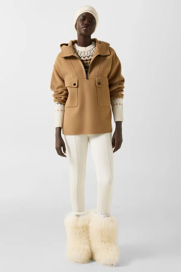 Bogner Ina Cashmere Norwegian Pullover - Off-white/camel/coffee