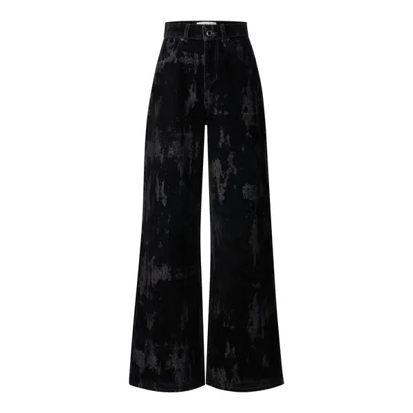 Bogner Lizzy Wide-fit Jeans With Velvet Trim