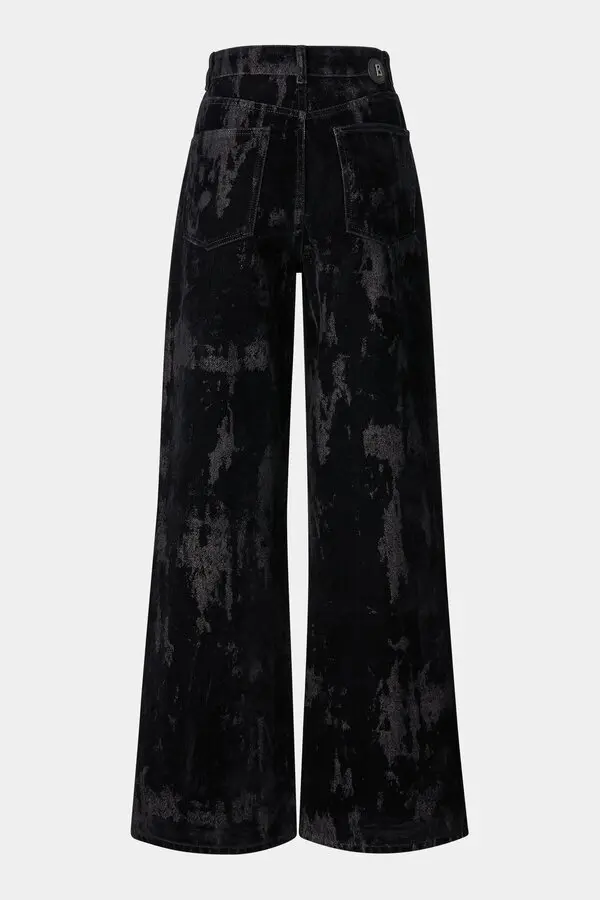 Bogner Lizzy Wide-fit Jeans With Velvet Trim